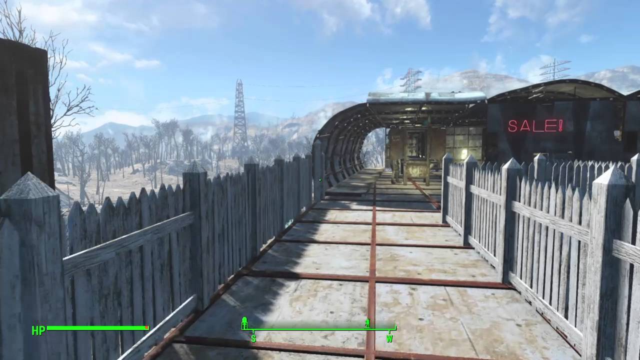 Fallout 4 floating settlement - YouTube