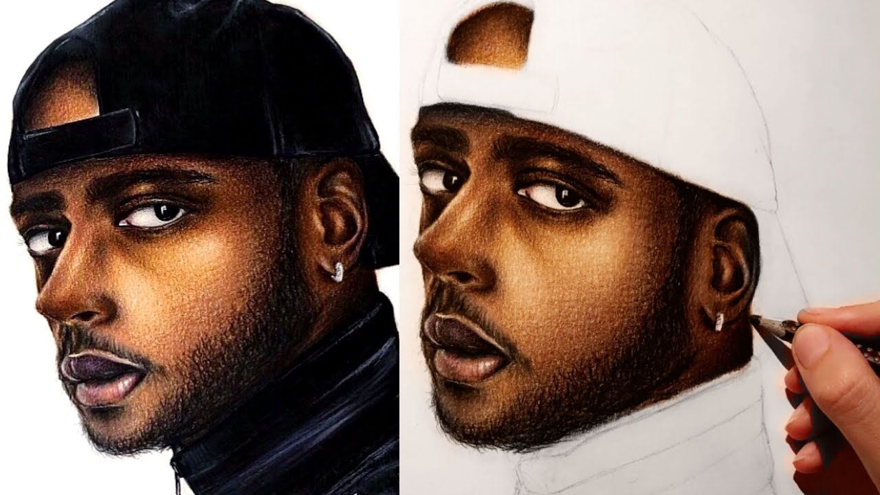 Drawing 6LACK | Step By Step Tutorial - YouTube