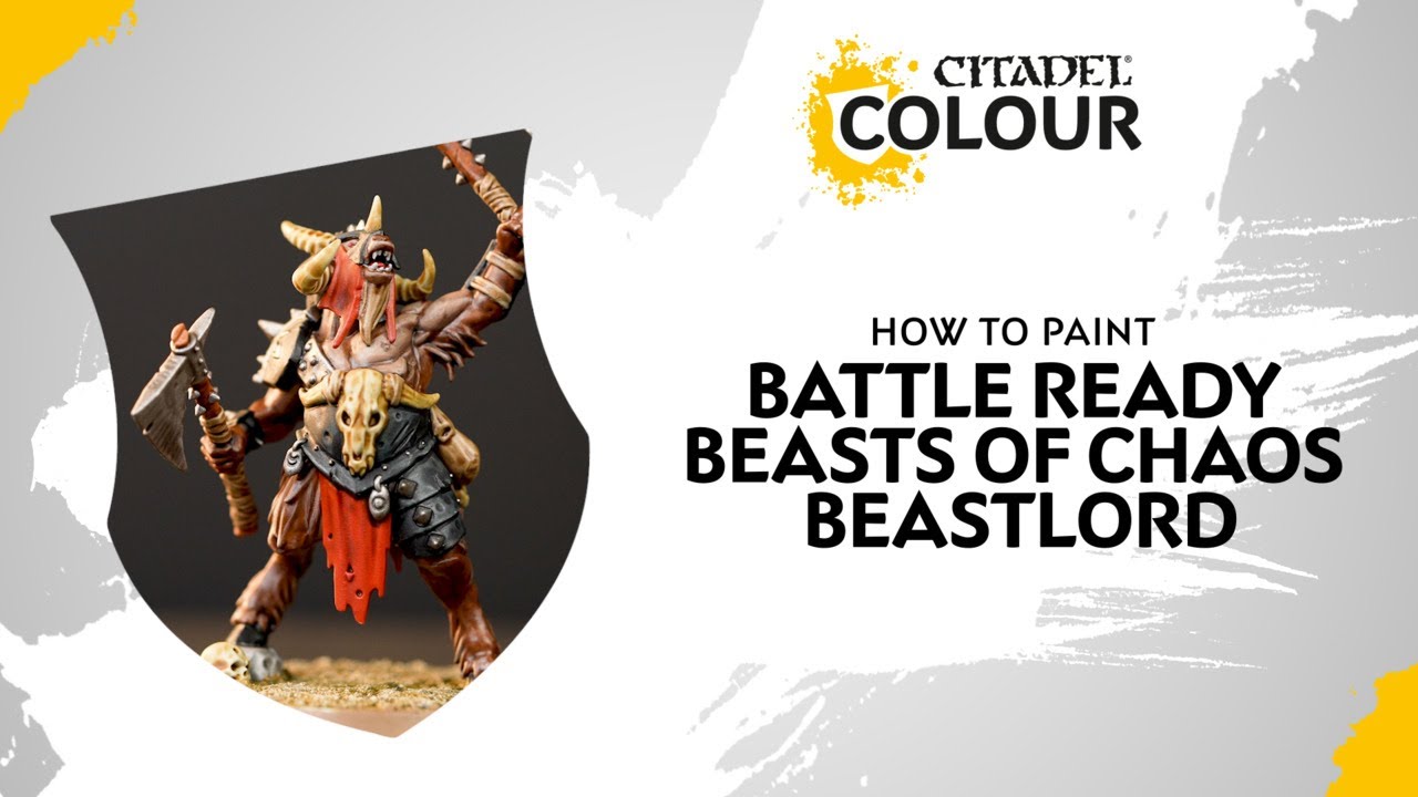 How to Paint: Battle Ready Beasts of Chaos Beastlord - YouTube