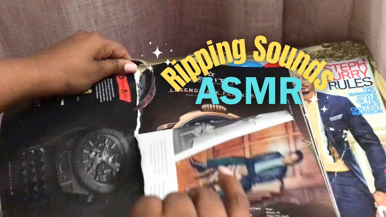 ASMR 🌙 | Magazine Ripping & Tearing Sounds For Relaxation ( No Talking ...
