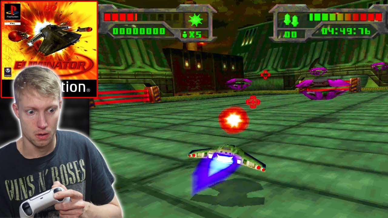 HASTIGER WELTRAUM-SHOOTER! 🕹️ Eliminator (PS1) Gameplay - Angezockt ...