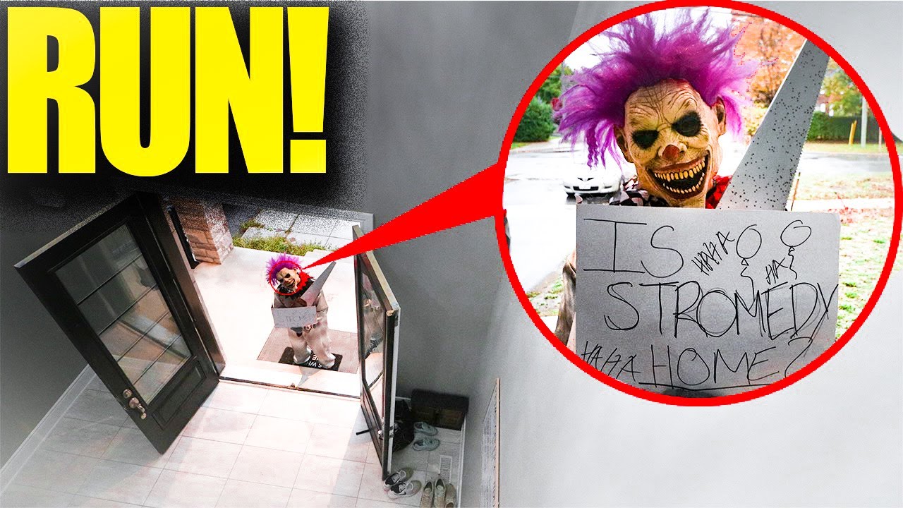 if you ever see this clown enter your house get out and RUN away FAST ...