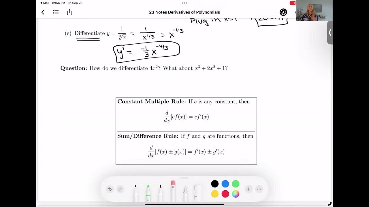 22 Polynomial Derivatives - YouTube