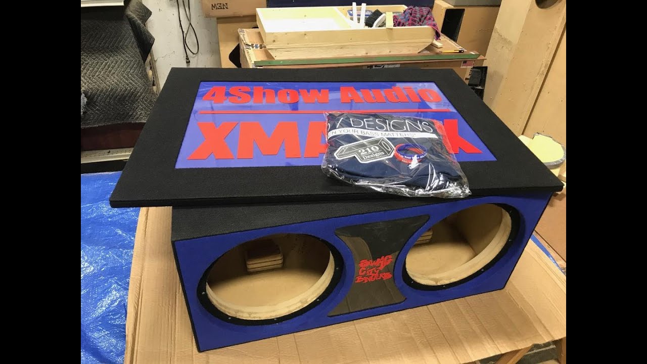 Custom Box Build for 2-12” American Bass/XMAXXX and Amp Lid Cover - YouTube