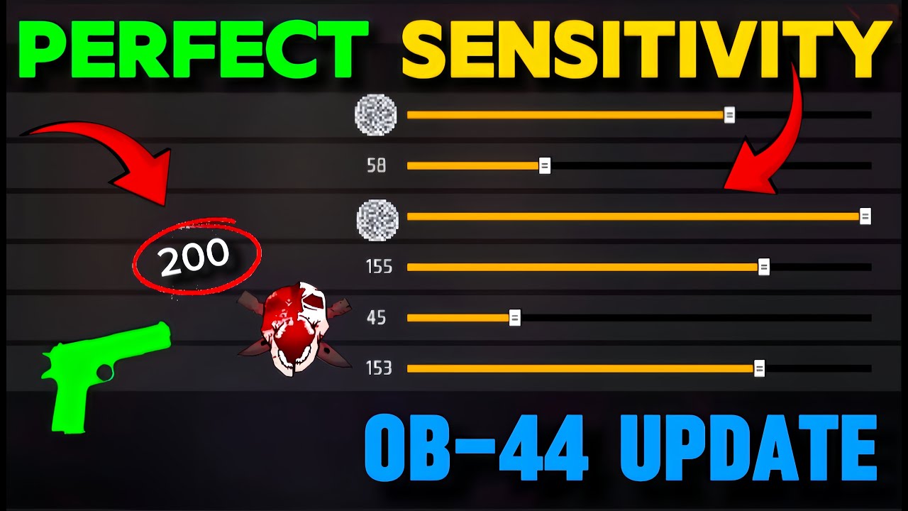 All Gun Headshot Sensitivity Setting After Ob44 Update 😱 | Auto ...