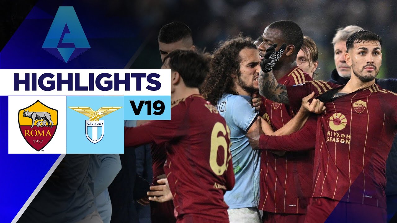 AS ROMA vs LAZIO | Mãn nhãn siêu phẩm, derby căng thẳng tạo cơn mưa thẻ ...