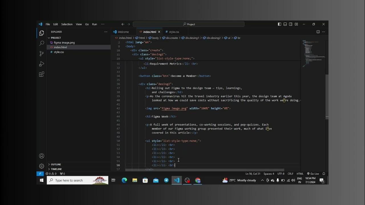 HTML And CSS Assignment - YouTube