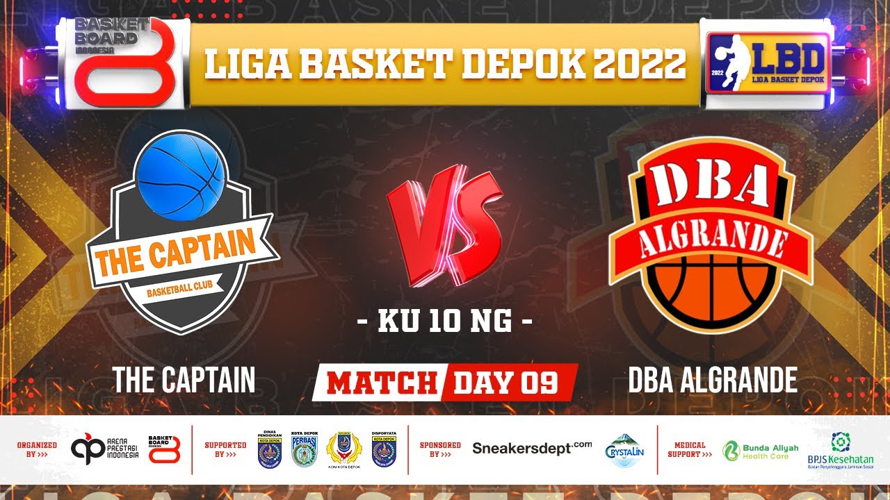 🔴 Live Day 9 [ Match 3 ] - The Captain Basketball VS DBA Algrande (KU ...