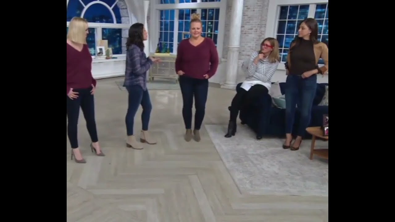 QVC model Deanna looking good in jeans 061 - YouTube