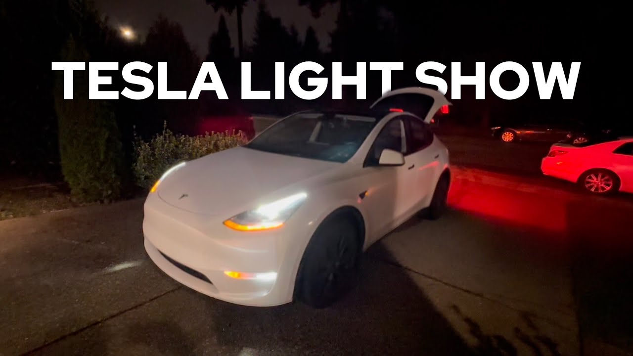 Every Tesla Light Show | Tesla HOLIDAY Update! - YouTube