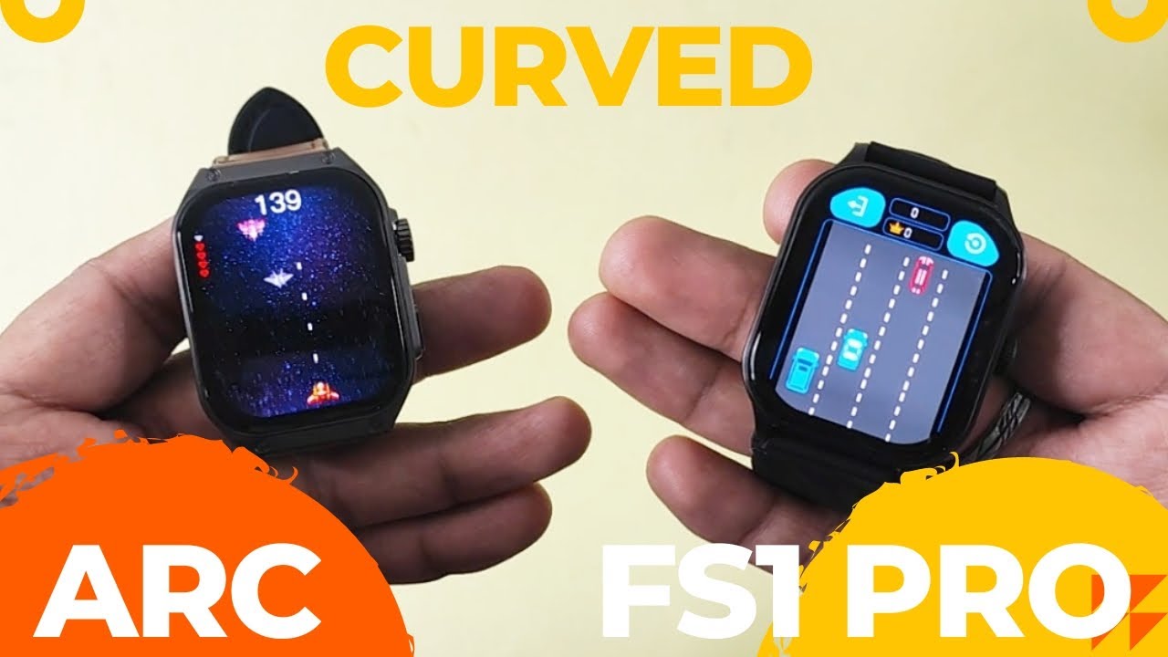 Fire-boltt ARC vs FASTRACK REVOLTT Fs1 pro | curved amoled comparison ...