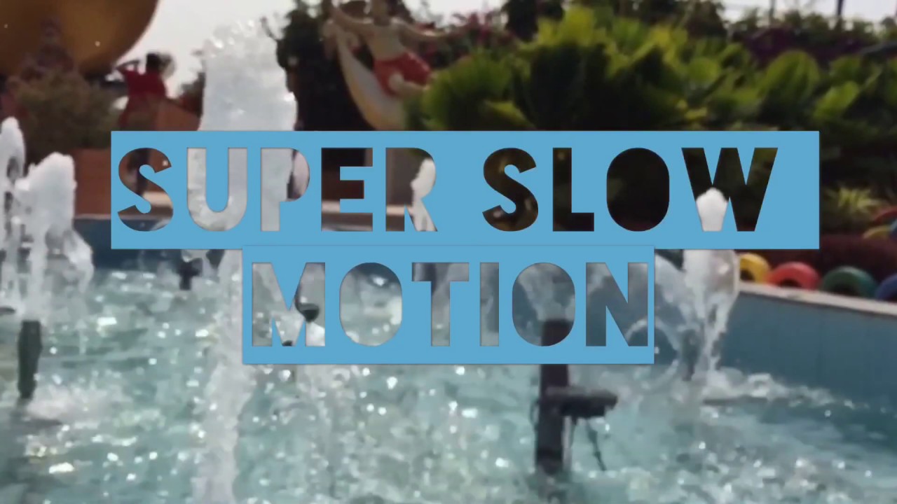 Slow motion water fountain- reverse flow fountain - YouTube