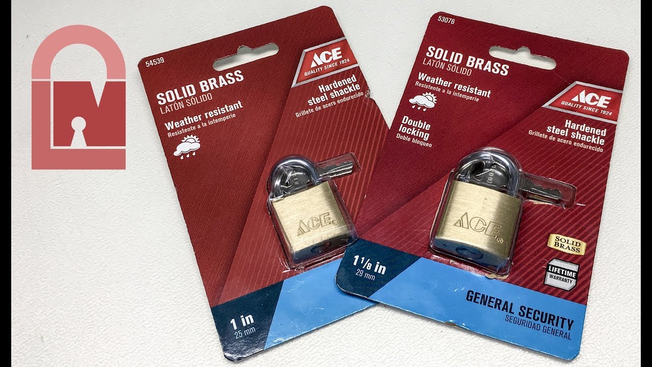 (499) Two Ace ACE Padlocks Aced - Sent by Treckmaster30 - YouTube