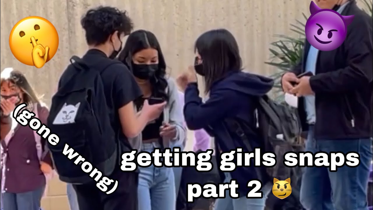 Asking random girls from my school for their snap part 2 (school vlog ...