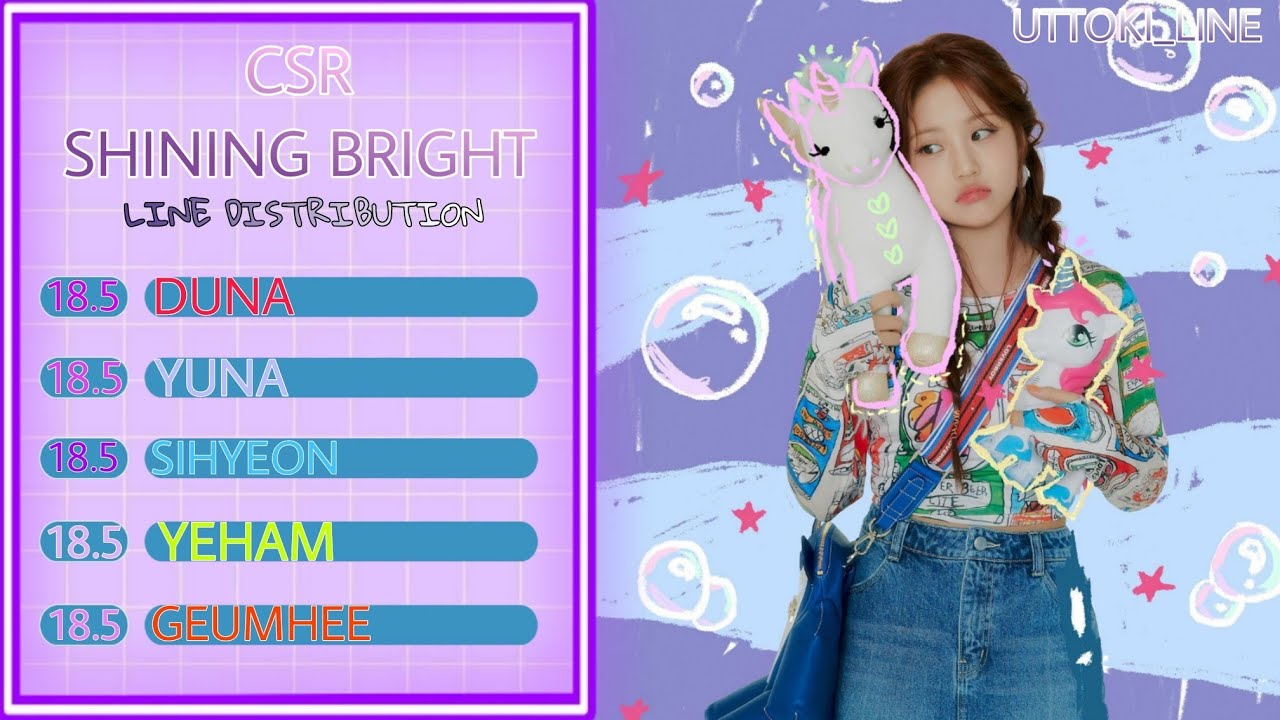 CSR (첫사랑) SHINING BRIGHT [LINE DISTRIBUTION] - YouTube