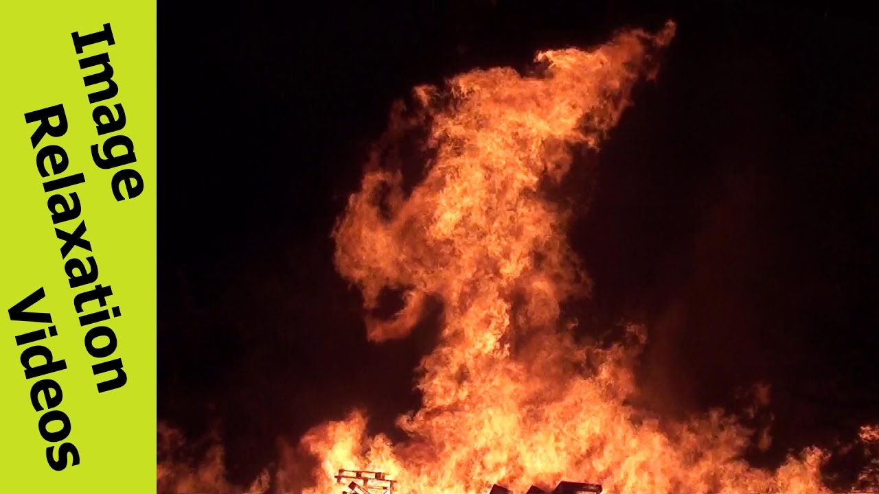 Burning Bonfire Ambience With Native American Indian Chants & Crackling ...