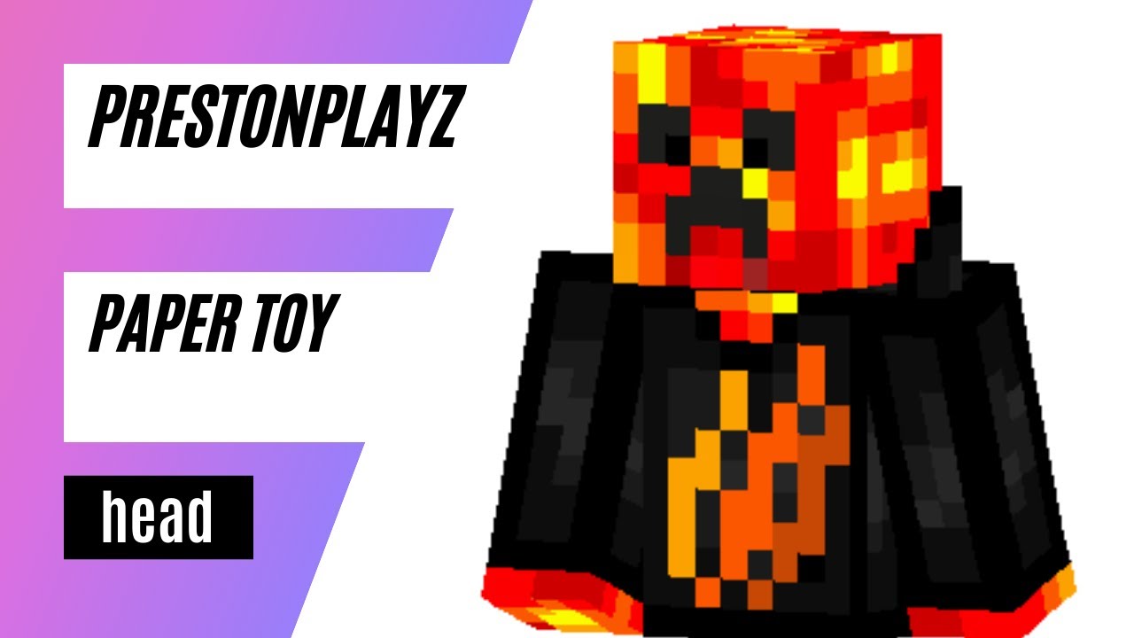 PrestonPlayz head collect paper toy - YouTube