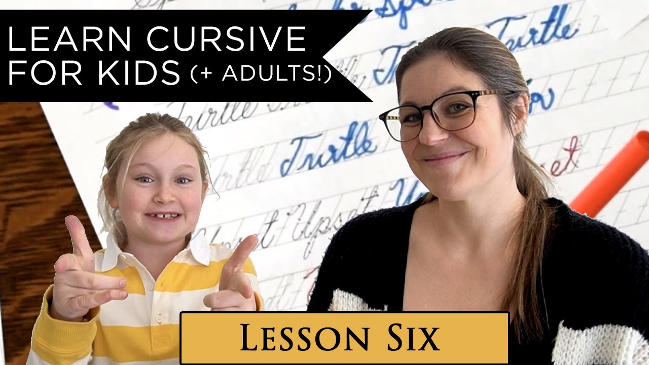 How to Learn Cursive for Kids (and Adults!): Lesson 6 (Island-aluminum ...