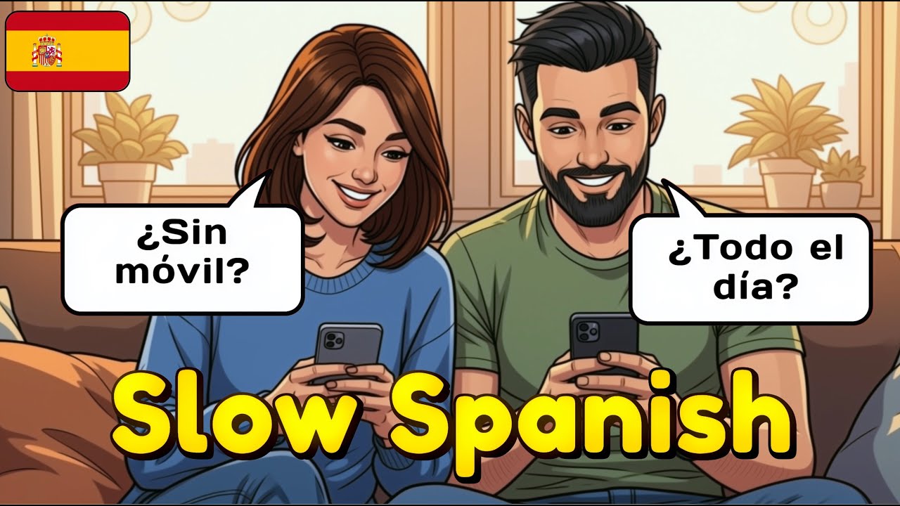 Spanish No‑Phone Day Conversation 📵 Beginner Listening Practice - YouTube