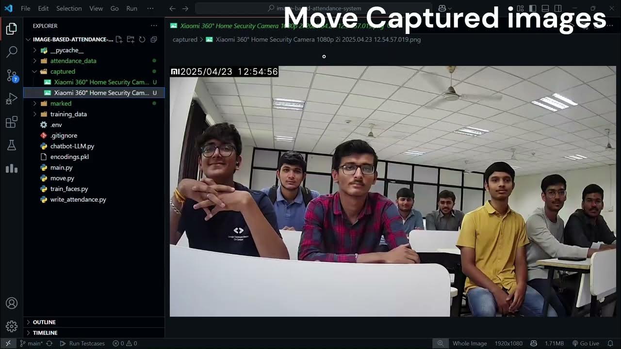 AI-Based Attendance System | SVNIT CSE Project | Face Recognition using Python - YouTube
