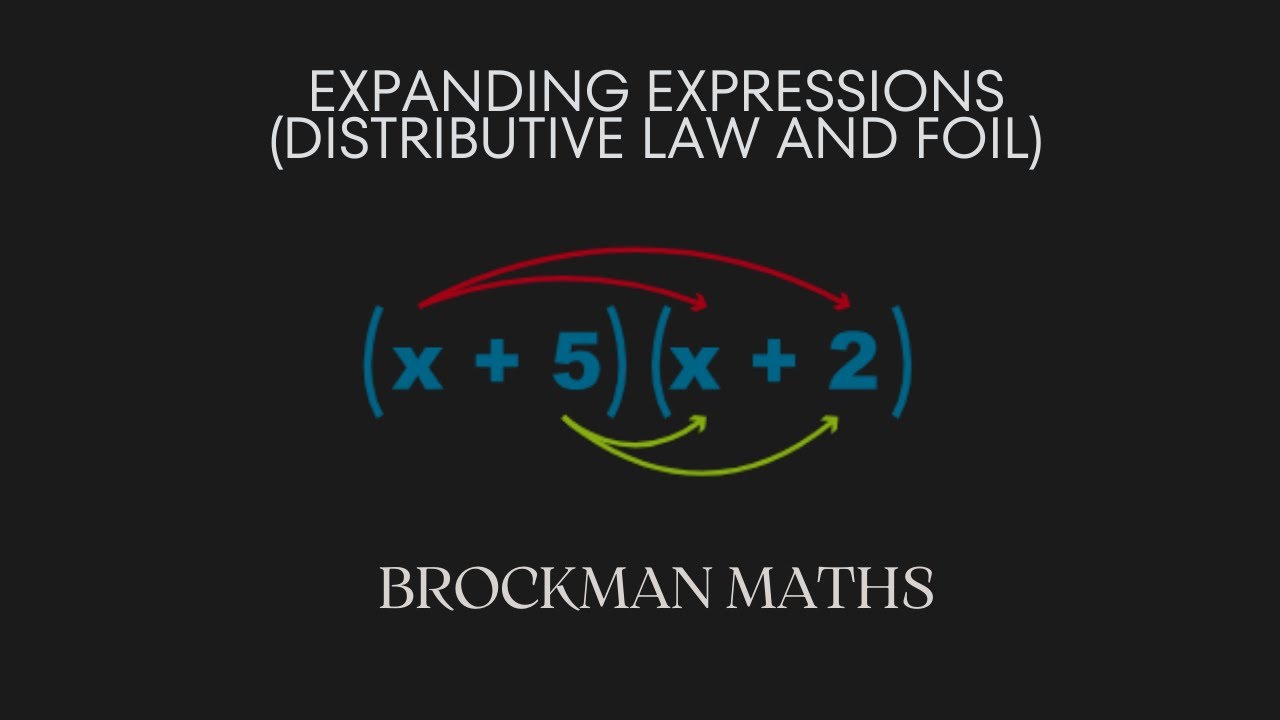 Expanding Expressions (Distributive Law, FOIL and TI-Nspire CAS) - YouTube