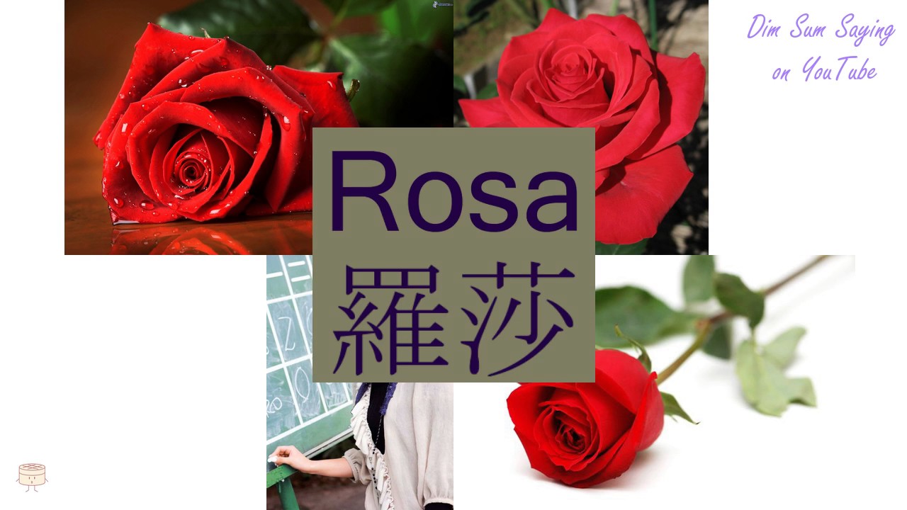 "ROSA" in Cantonese (羅莎) - Flashcard - YouTube