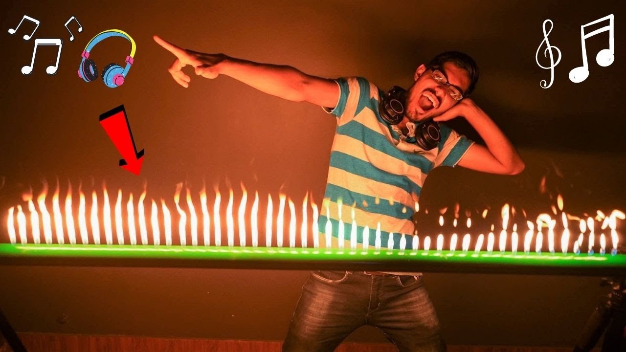 Making MUSIC ON FIRE Setup at Home | 100% Working- Looks Crazy - YouTube