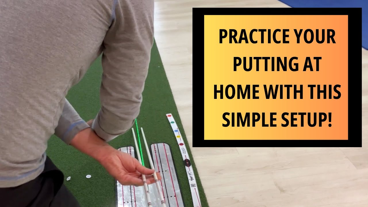 Practice Your Putting At Home With This Simple Setup! - YouTube