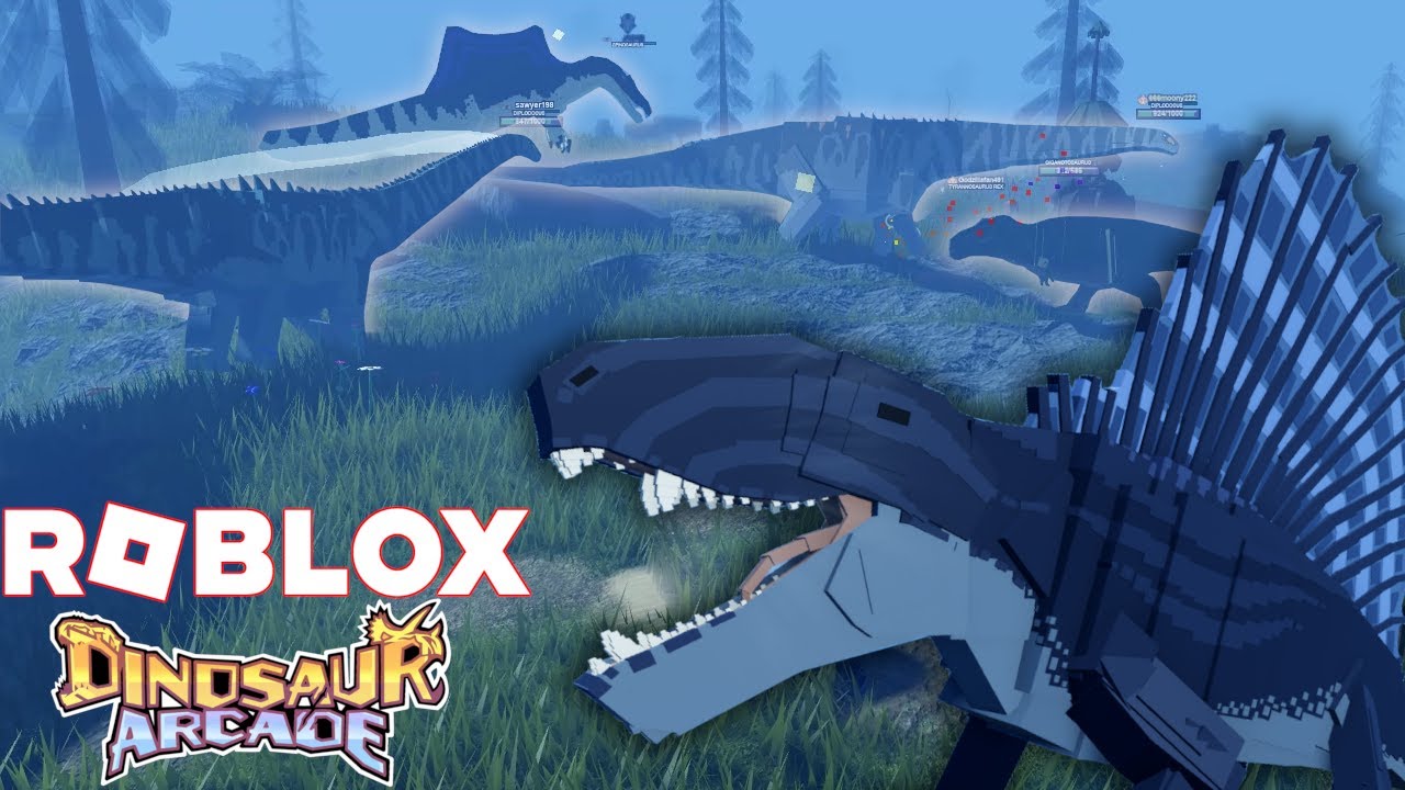 Dimetrodon Documents Big Battle! | ROBLOX Dinosaur Arcade - YouTube