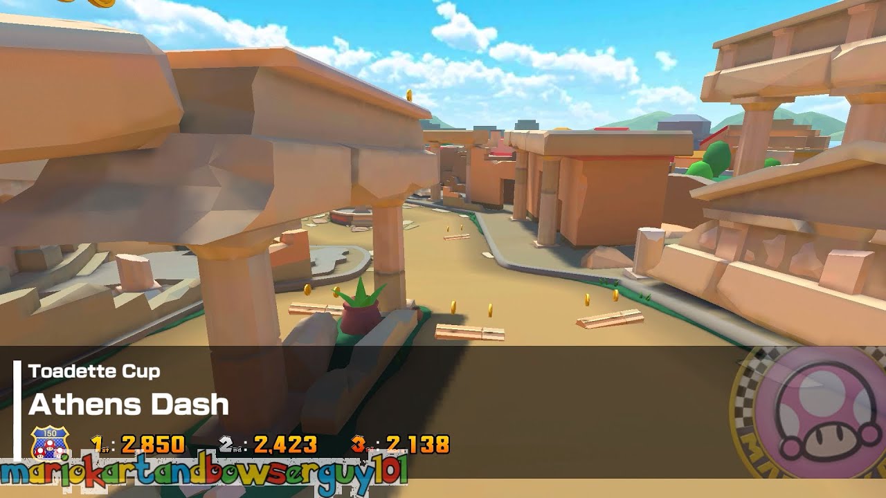 Mario Kart Tour: Toadette Cup - Athens Dash - YouTube