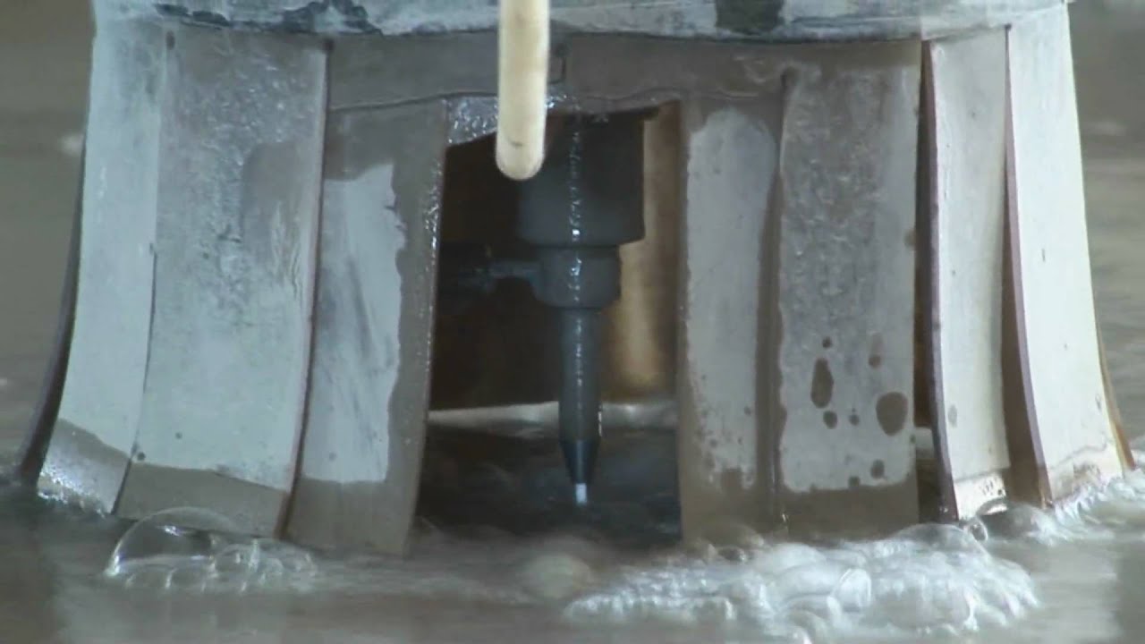 KMT Waterjet Cutting; Water Jet Cutting Stone with the Northwood SawJet ...