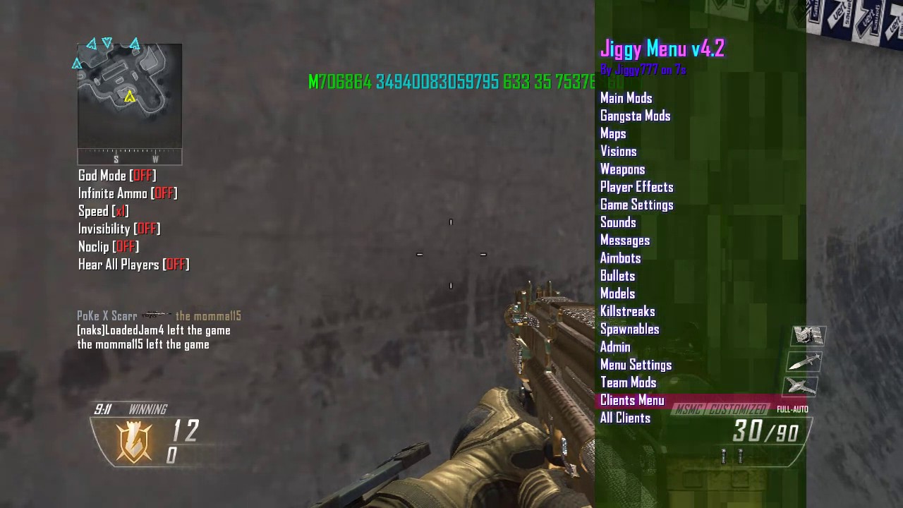 bo2 modded lobby jiggy v4.2 mod menu - YouTube