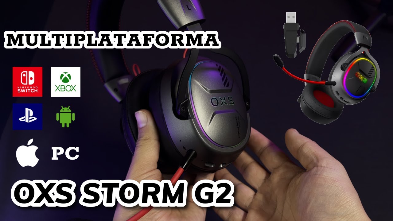 Audífonos Inalámbricos MULTIPLATAFORMA | OXS STORM G2 | ANER TECH - YouTube