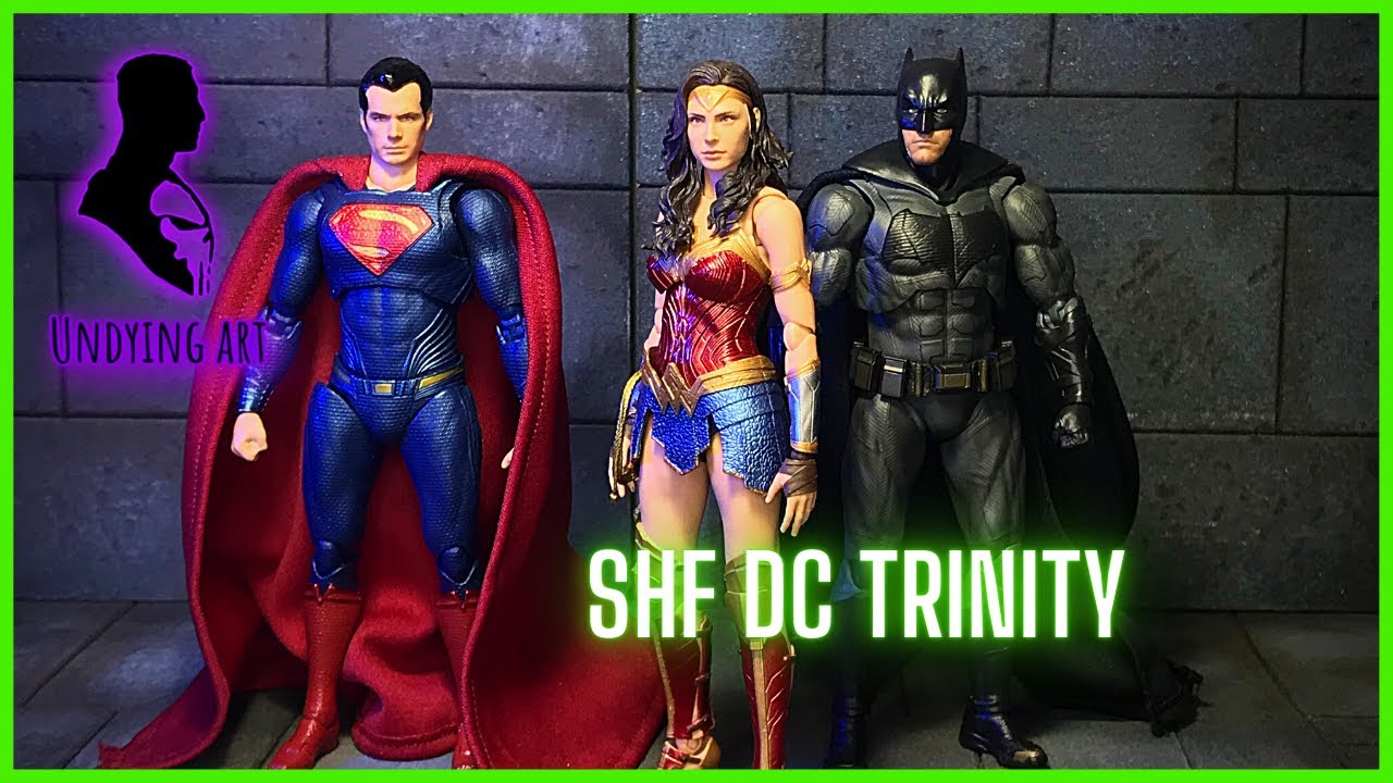 S.H. Figuarts DC Trinity Figure Review Trifecta! [Justice league Batman ...