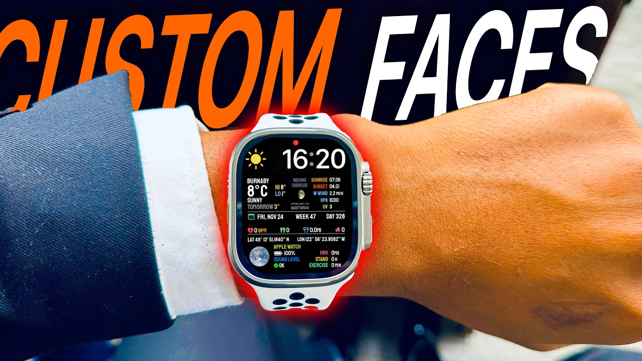 Custom Apple Watch Faces - But There's a Catch! - YouTube