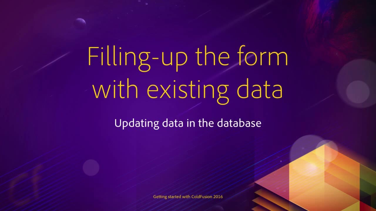 07 Updating data ## 03 Filling up the form with existing data - YouTube