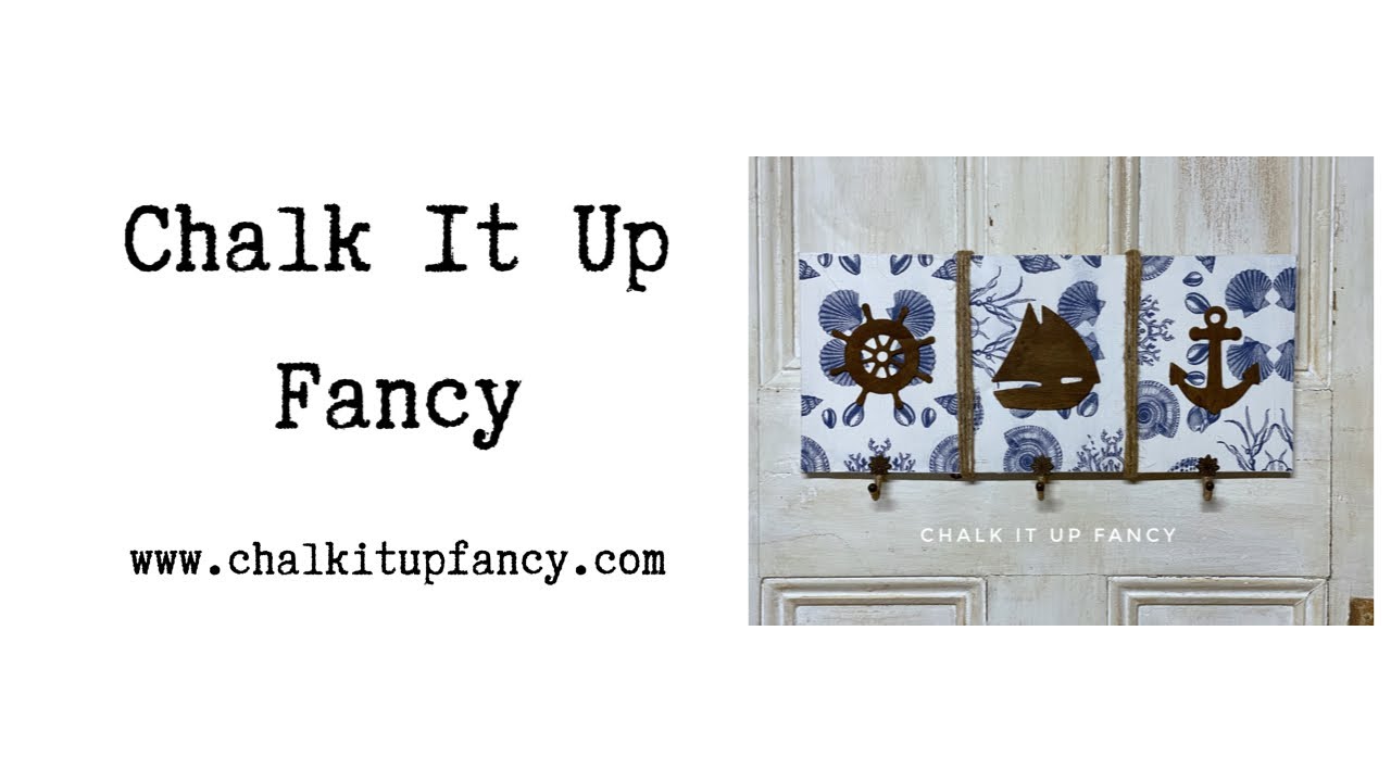 DIY Shell Themed Decor Key Holder - YouTube