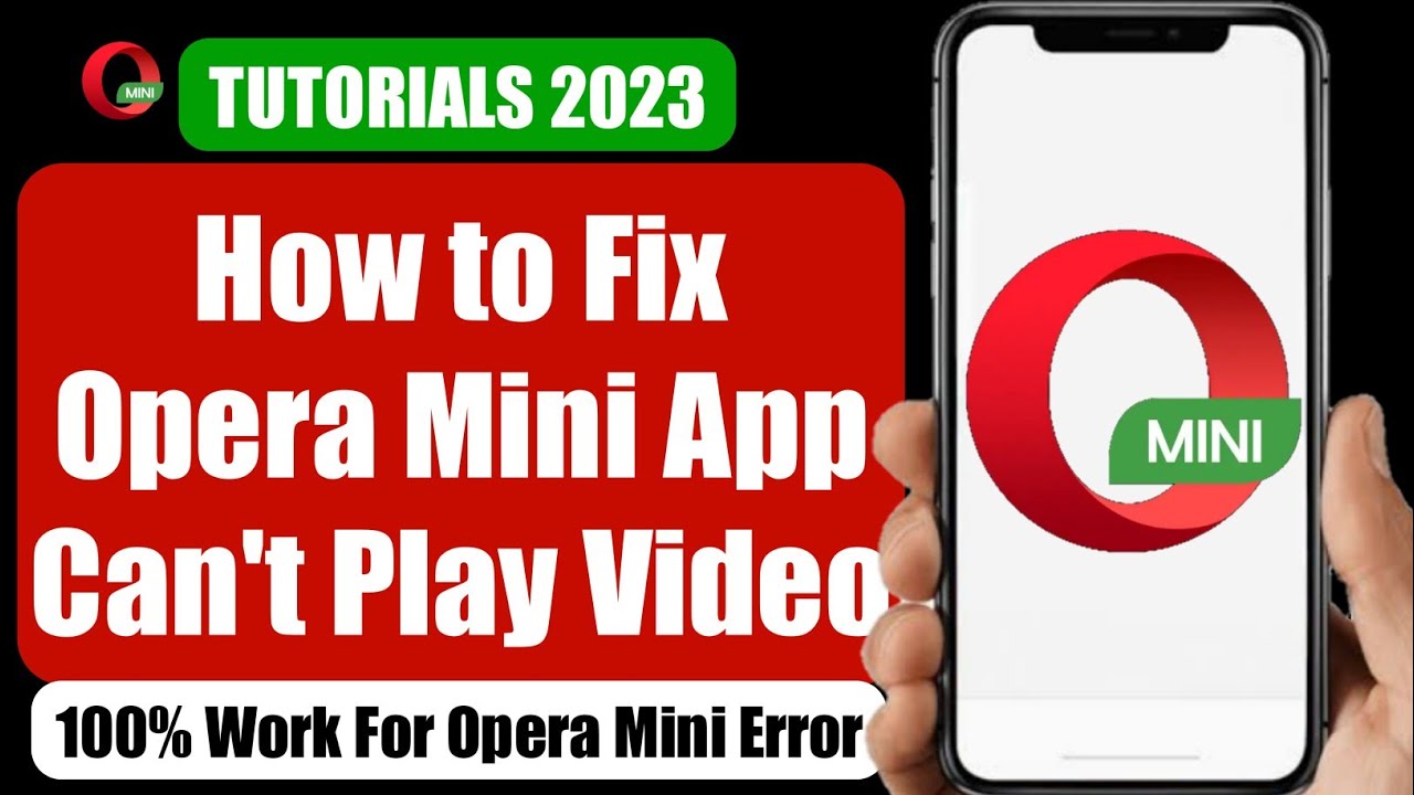 How to Fix Opera Mini App Can't Play Video - YouTube