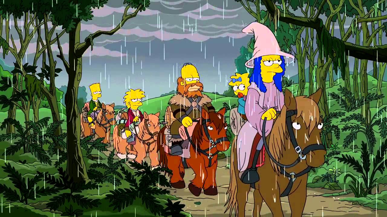 The Hobbit Couch Gag from 4 Regrettings and A Funeral THE SIMPSONS ...