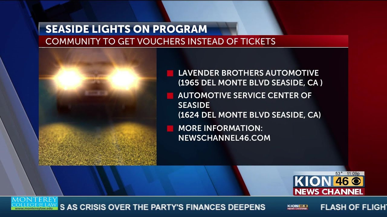Seaside Police joins Lights On program - YouTube