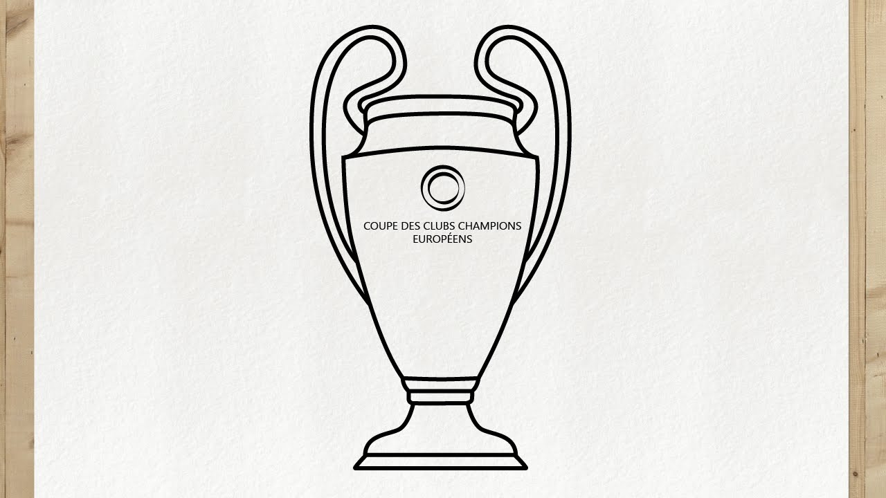 How to Draw CHAMPIONS LEAGUE TROPHY 🏆 | Soccer Award | European ...