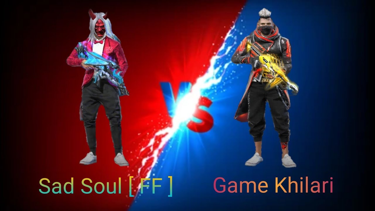 1V 1 Custom Room Gameplay || Sad Soul FF VS Game Khilari || Garena Free ...