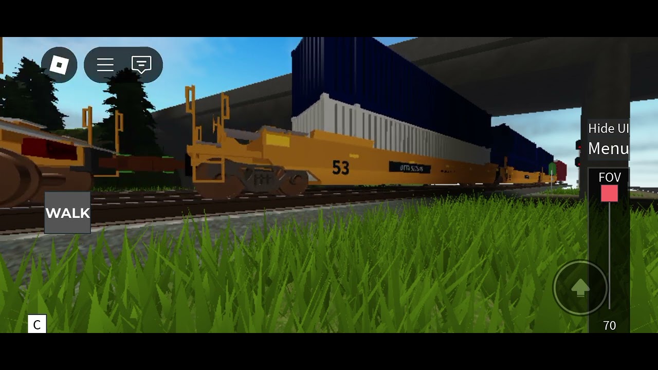 BNSF 19949 freight train cars roblox - YouTube