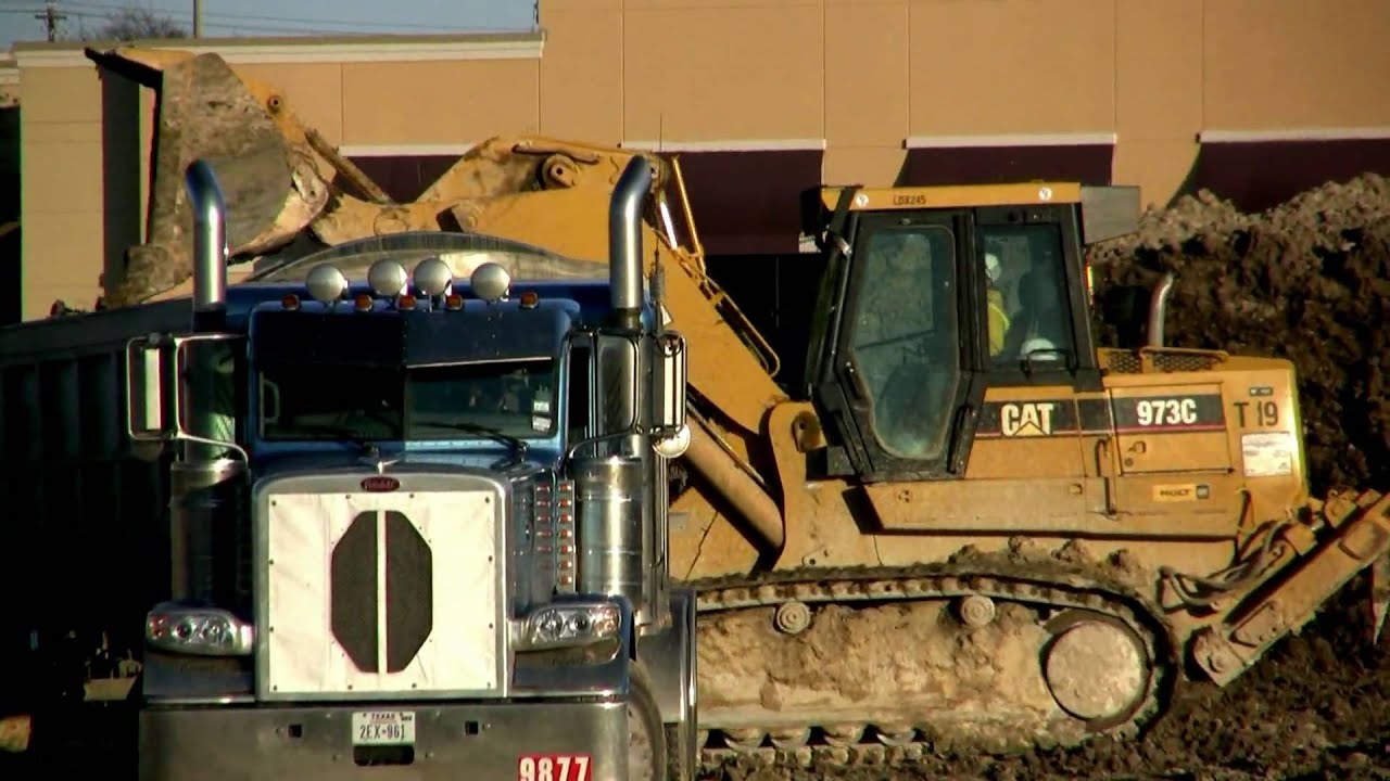 Caterpillar 973 Tractor in Action with Raw Sound ( Cat 973) - YouTube