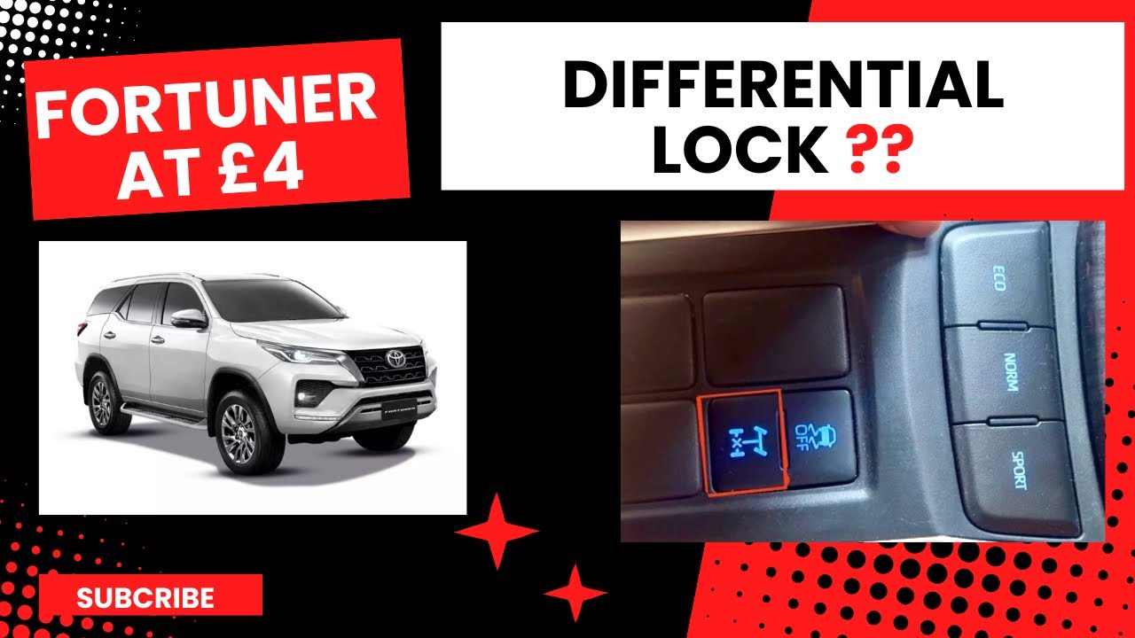 FORTUNER £4 AT. DIFFERENTIAL LOCK ??(uses of differential lock) - YouTube