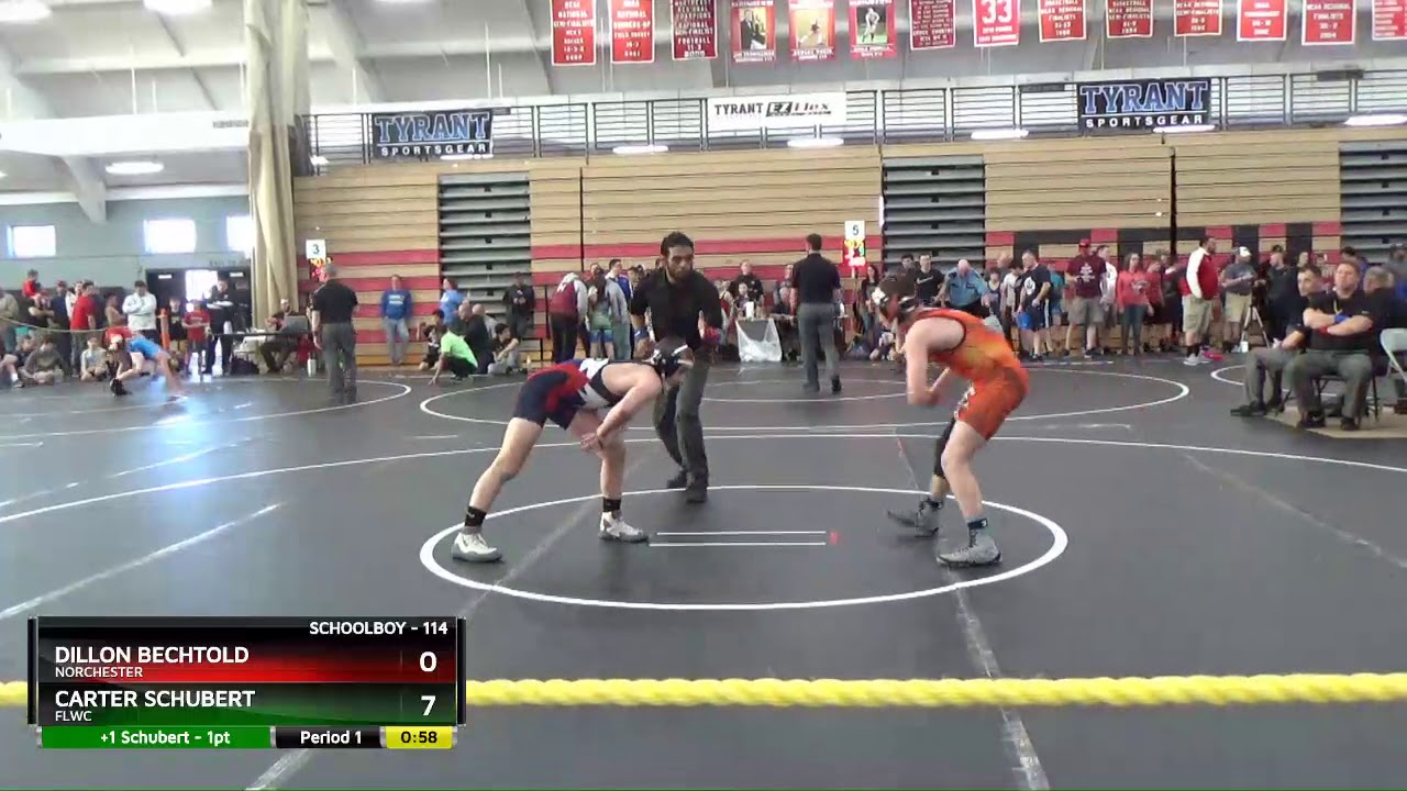 Schoolboy 114 Dillon Bechtold Norchester Vs Carter Schubert FLWC - YouTube