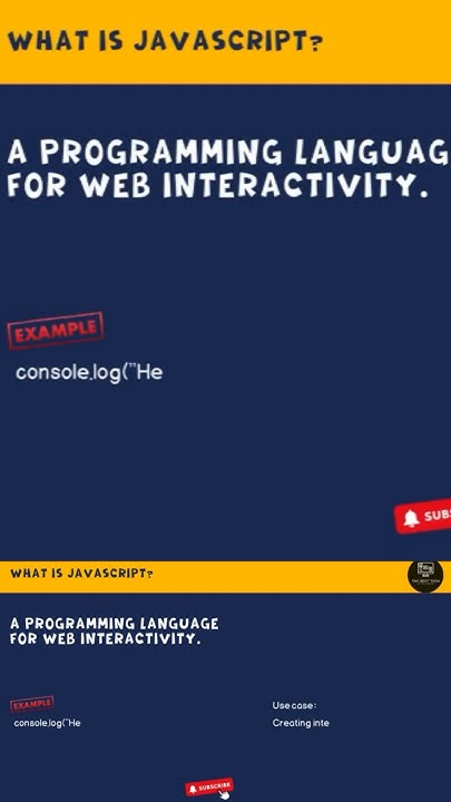 What is Javascript ? #interviewquestions #interview #javascript #javascriptinterview #shorts # ...