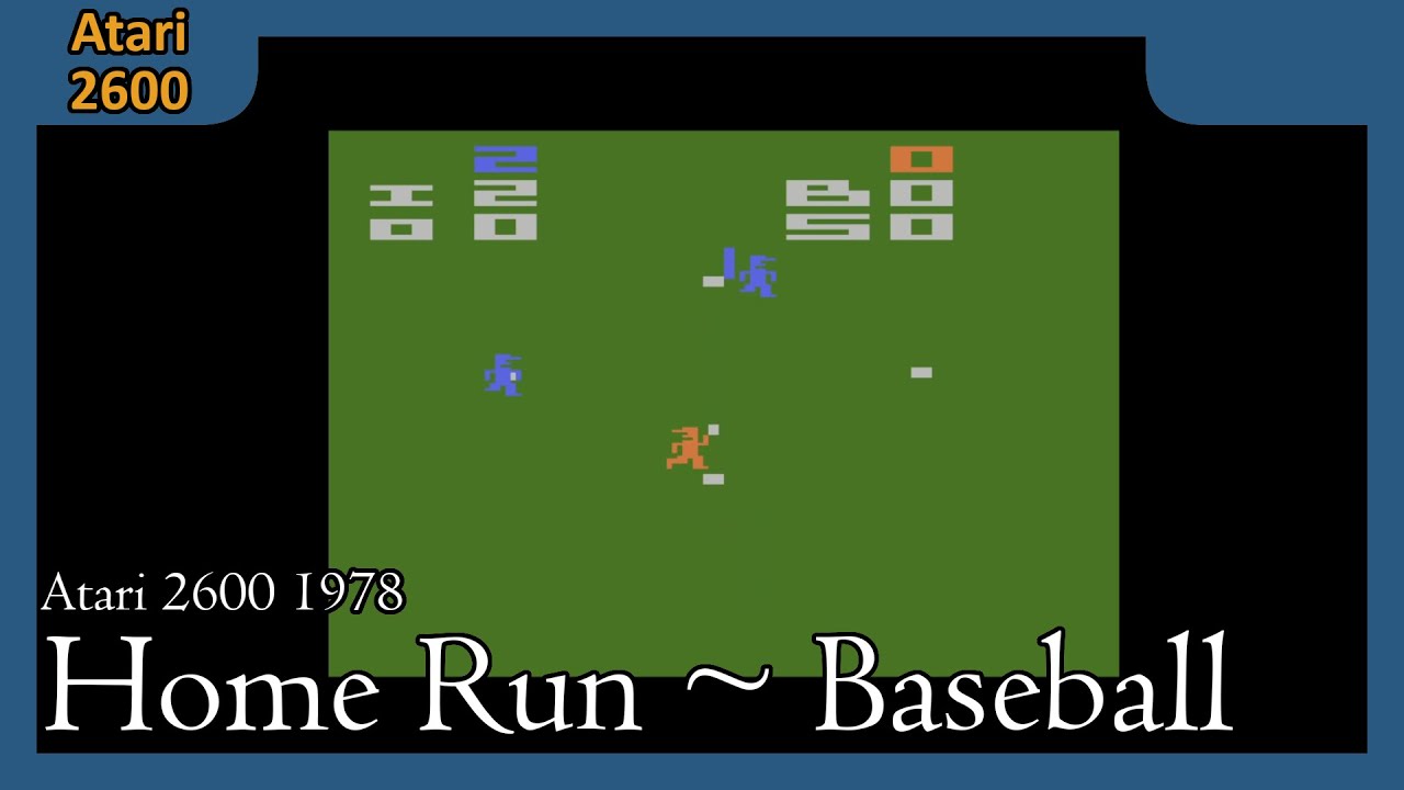 [1978] [Atari 2600] Home Run ~ Baseball - Gameplay - YouTube