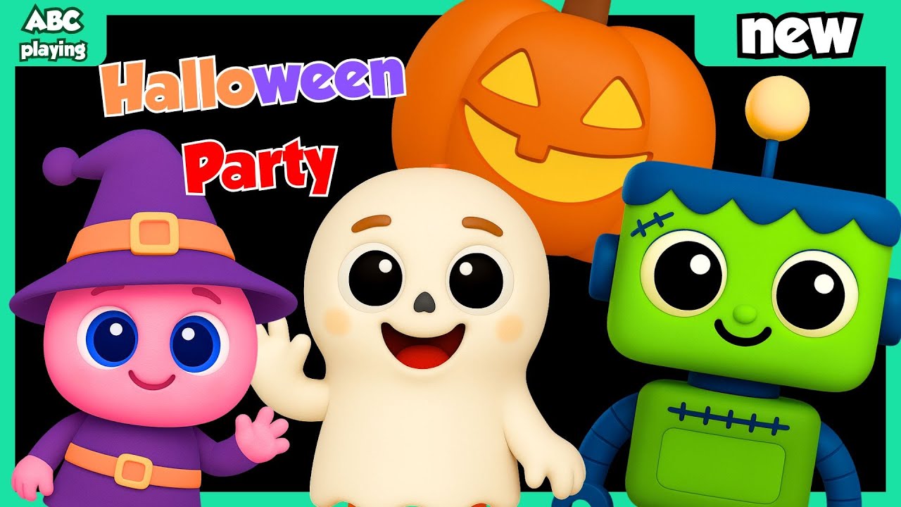 Halloween Party Robots/ Monster Party | Kids Halloween Song # ...