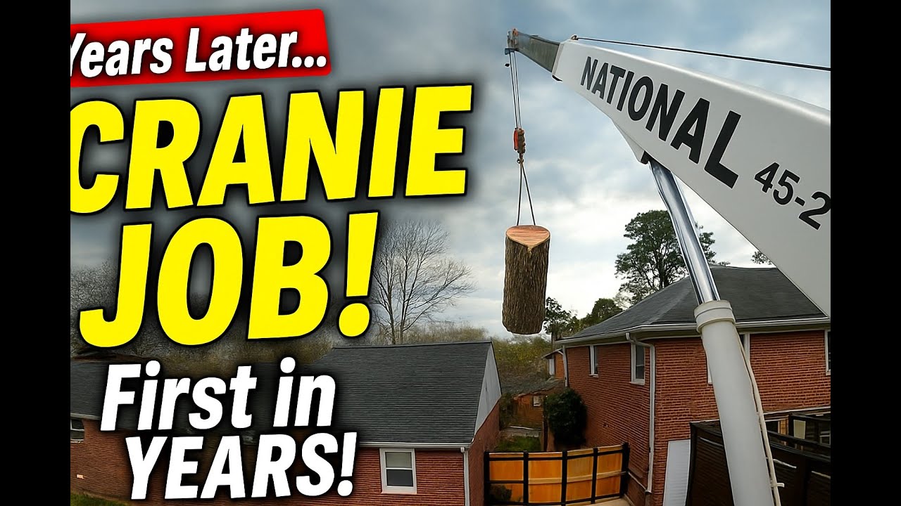 First stick crane job in YEARS!!!! - YouTube